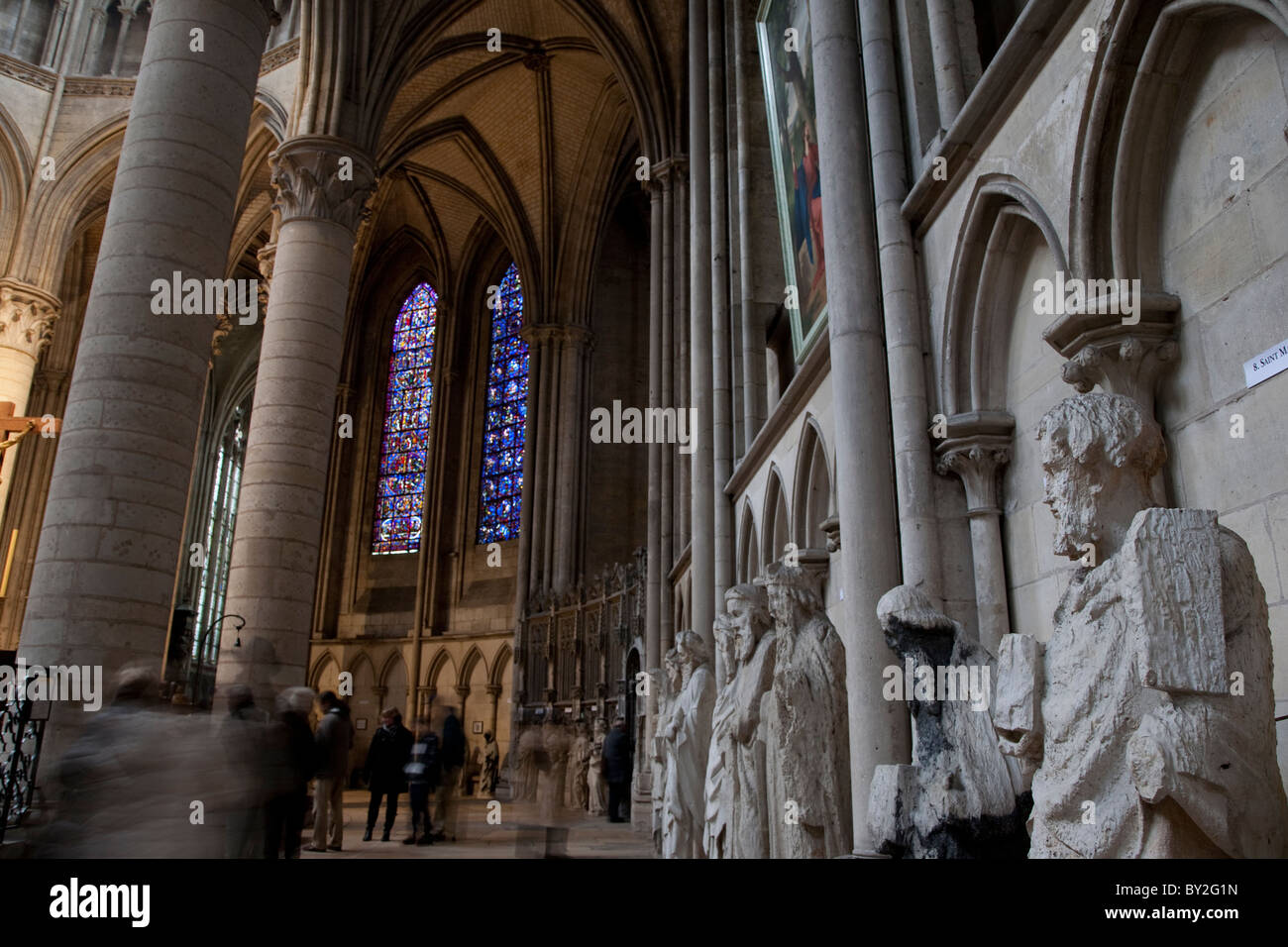 Interior rouen cathedral normandy france hi-res stock photography and ...