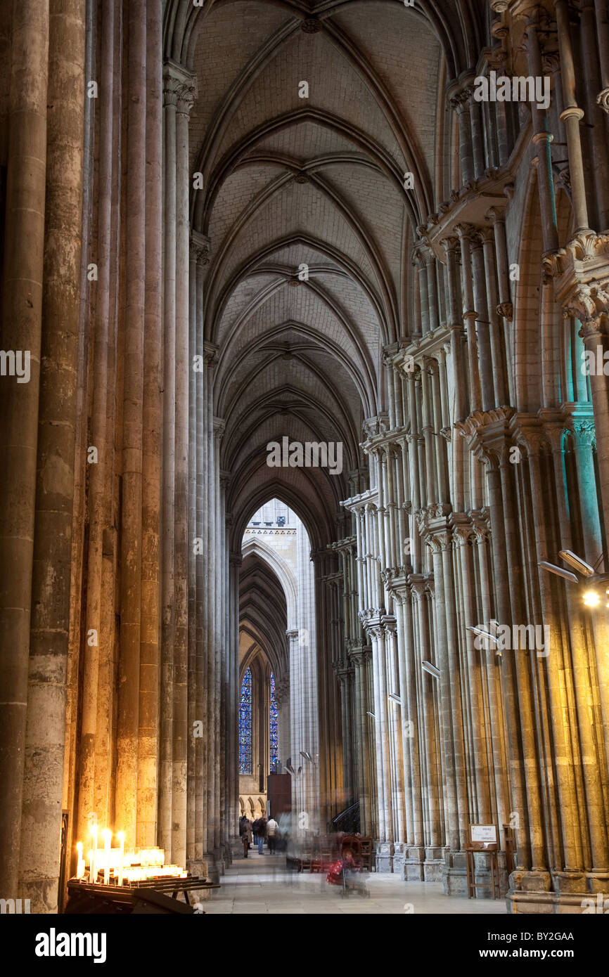 Interior of Rouen Cathedral Church in Normandy, France Stock Photo - Alamy