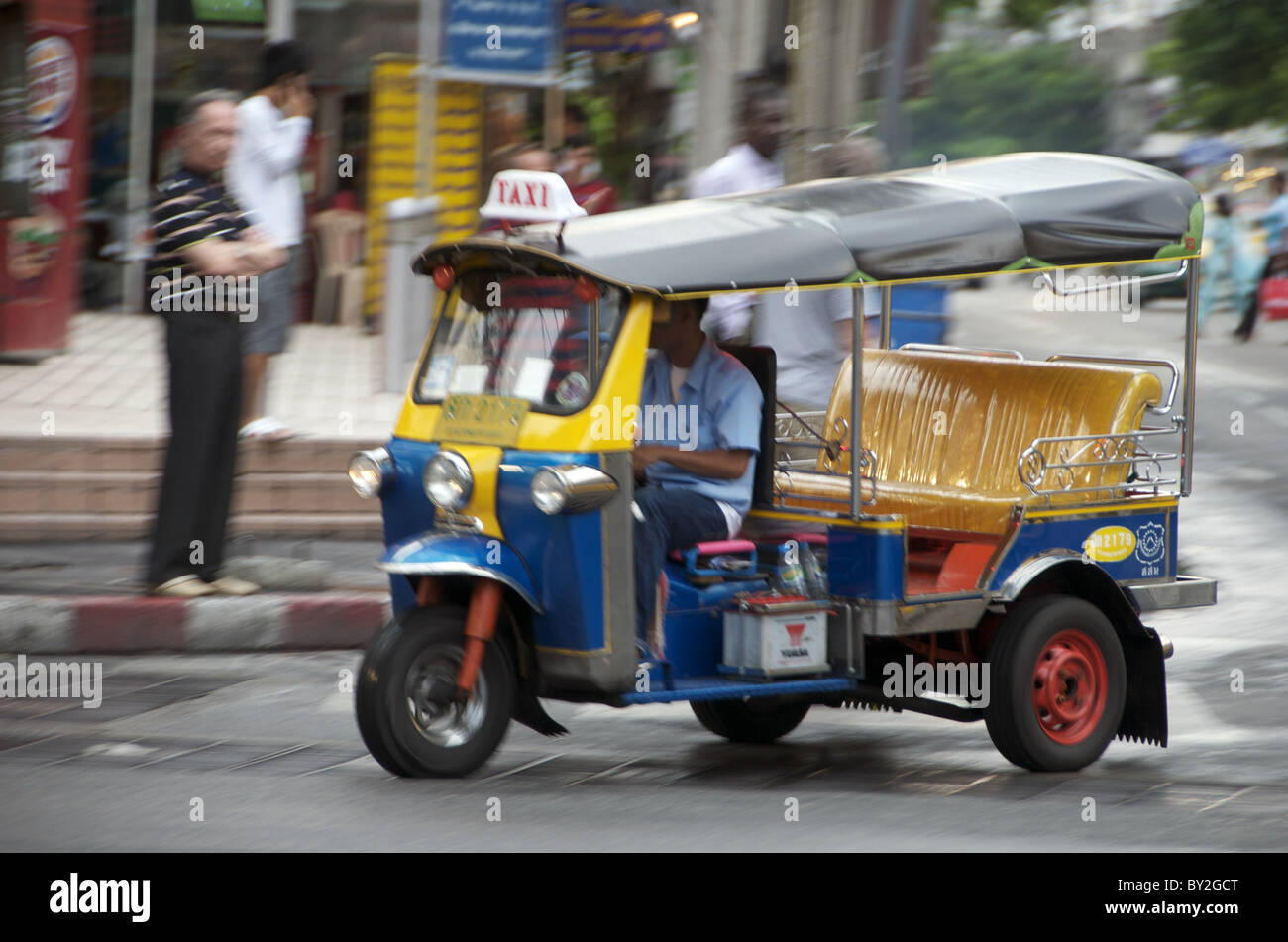 TUK TUK TAXI WITH MOVEMENT BANGKOK THAILAND BANGKOK THAILAND BANGKOK THAILAND 04 April 2010 ...
