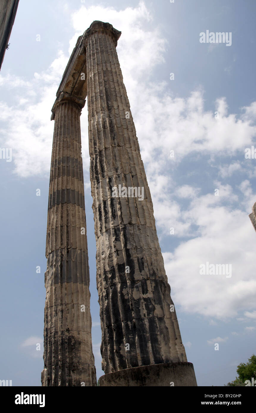TWIN COLUMNS AT TEMPLE OF APOLLO DIDIUM TURKEY DIDIUM TURKEY DIDIUM ...