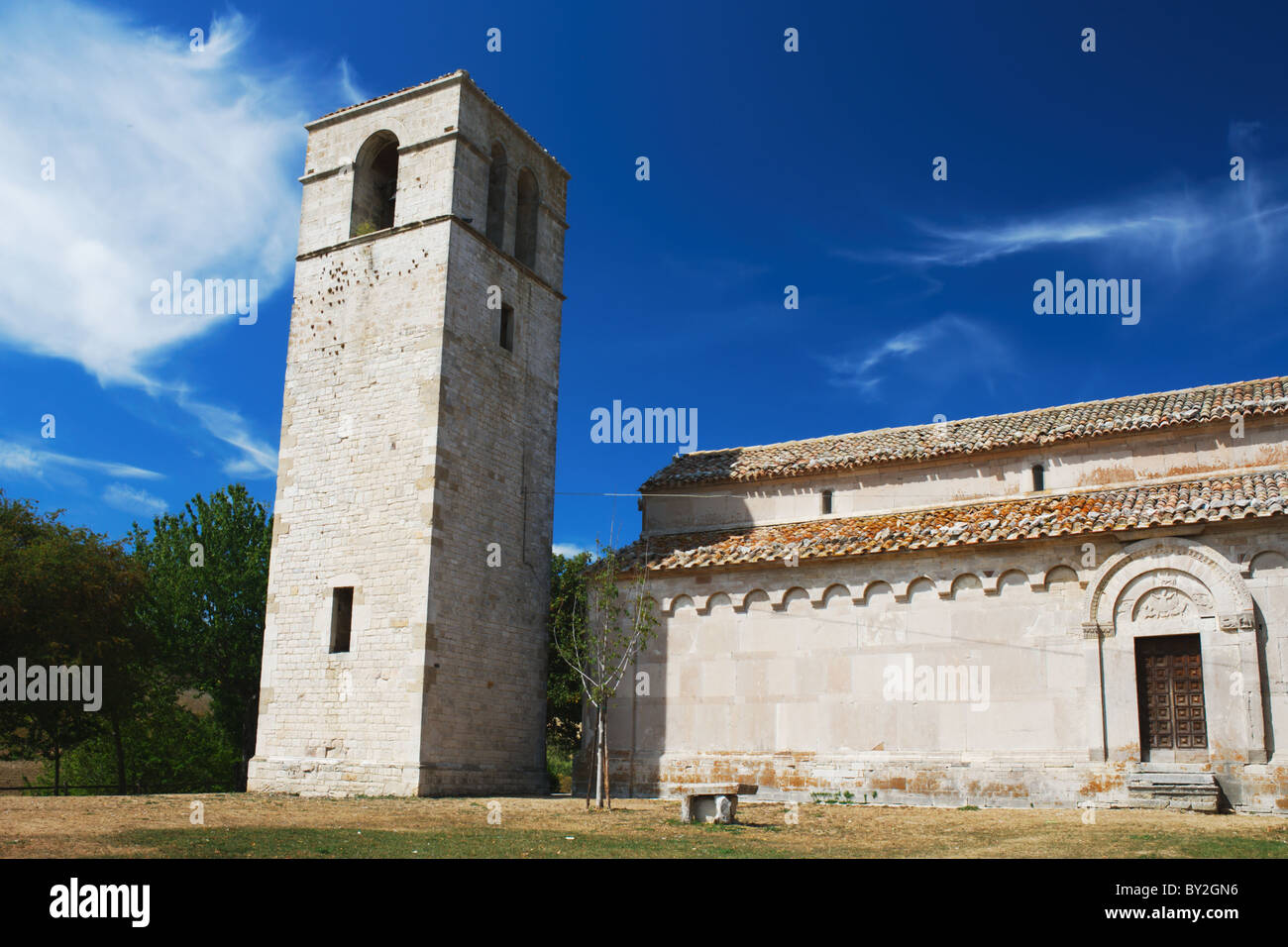 Ancient church of "Santa Maria della Strada" in molise (center Italy ...