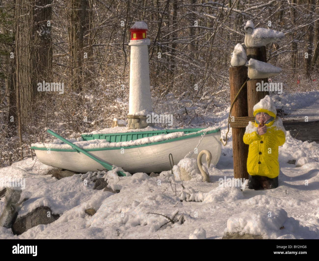 Winter Scene in Michigan USA Stock Photo - Alamy