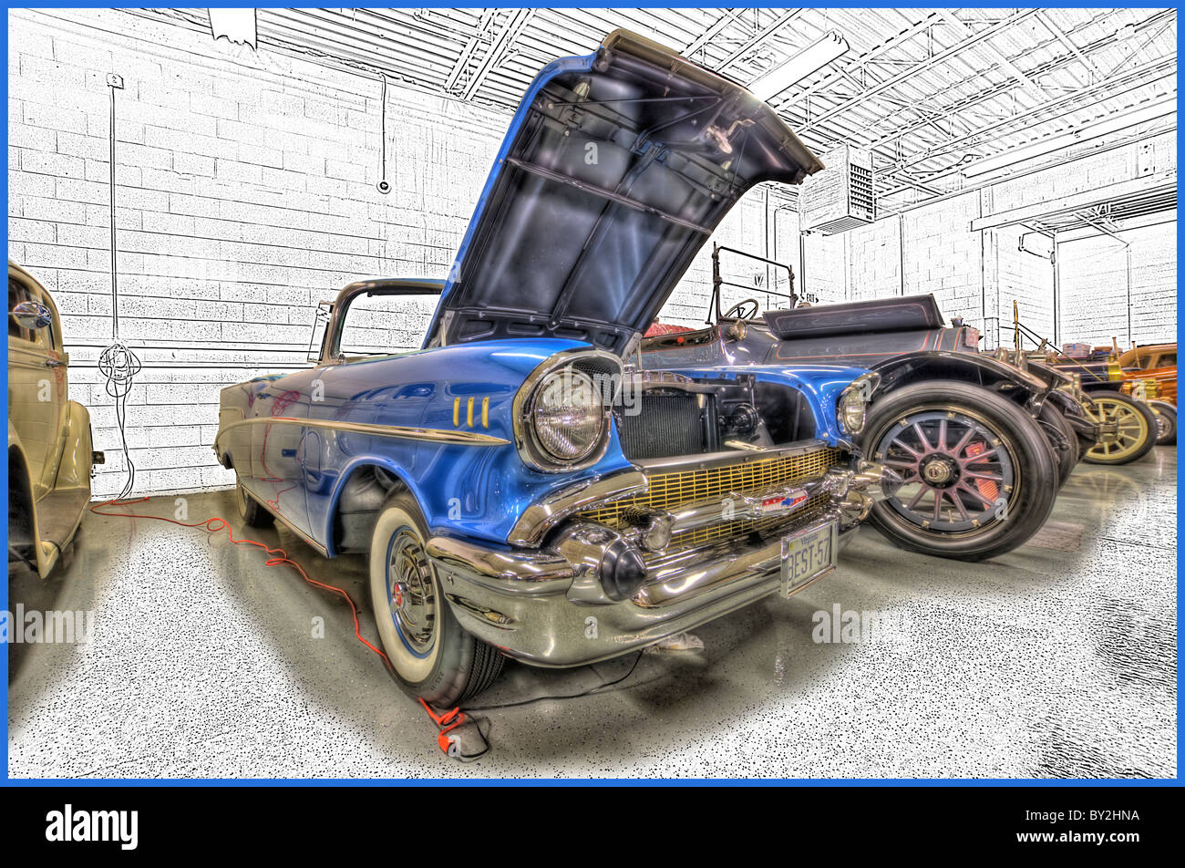 1957 Chevy Bel Air Convertible Stock Photo - Alamy