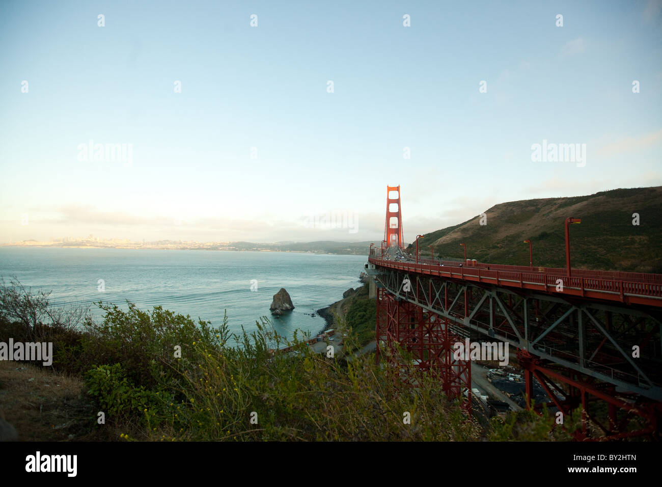 Golden Gate bridge overlooking San Francisco Stock Photo - Alamy