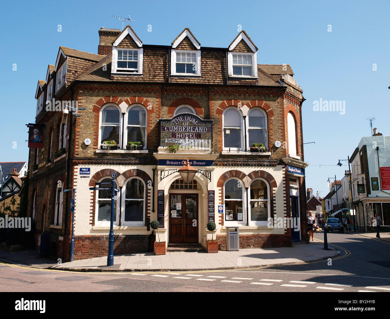 The Duke of Cumberland Hotel Whitstable Kent England Stock Photo - Alamy