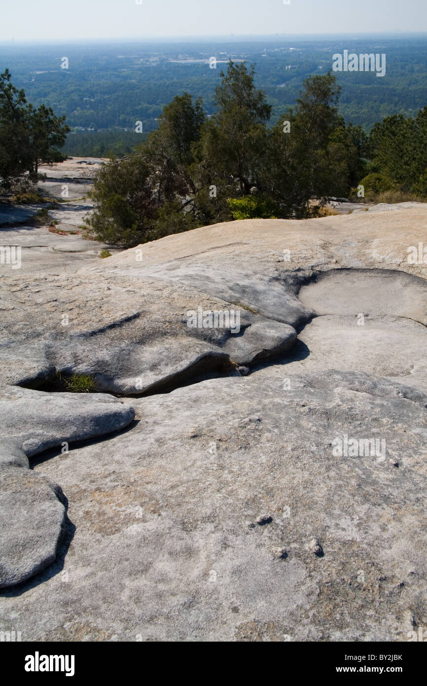 The summit of Stone Mountain near Alanta Georgia USA Stock Photo - Alamy