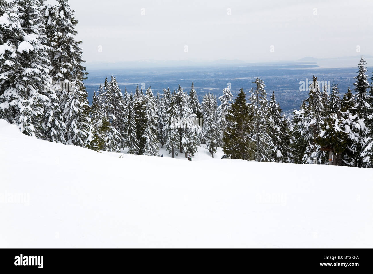 snow mountain, winter landscape in canada vancouver Stock Photo - Alamy