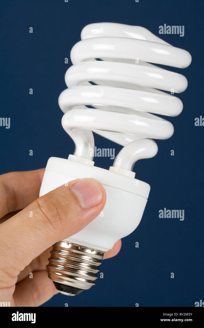 Compact Fluorescent Lightbulb clsoe up Stock Photo - Alamy