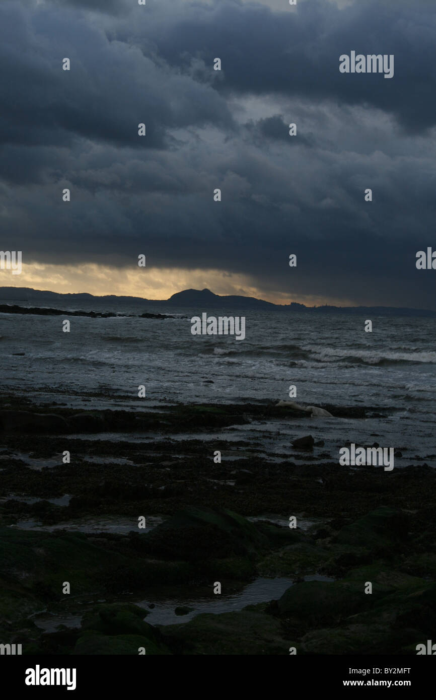Storm over Edinburgh Stock Photo - Alamy