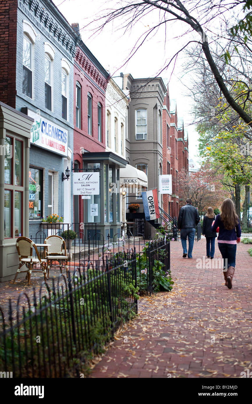 Washington dc row houses street hi-res stock photography and images - Alamy