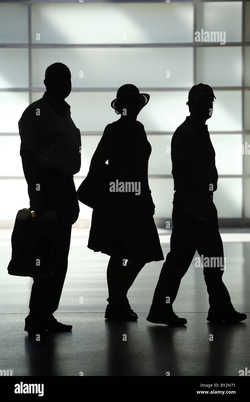 Silhouettes of passers-by Stock Photo - Alamy