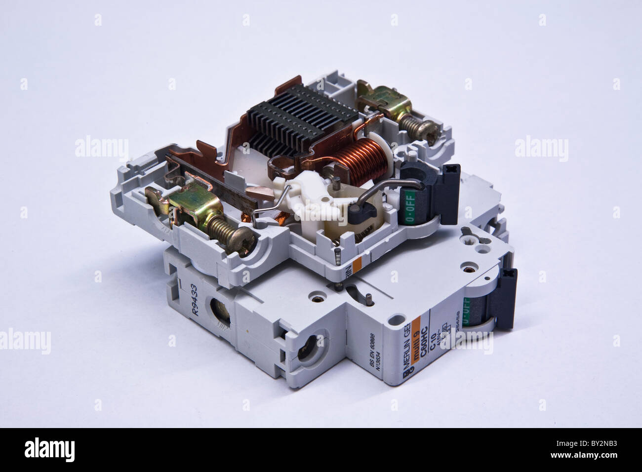 An electrical control unit shown with cover removed Stock Photo - Alamy
