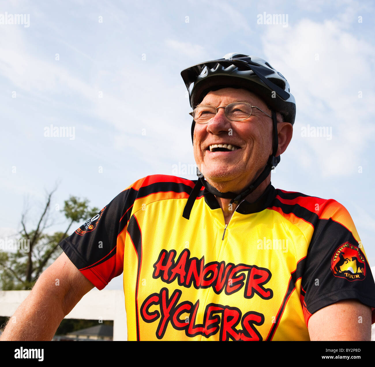 Retiree's riding bikes Stock Photo - Alamy
