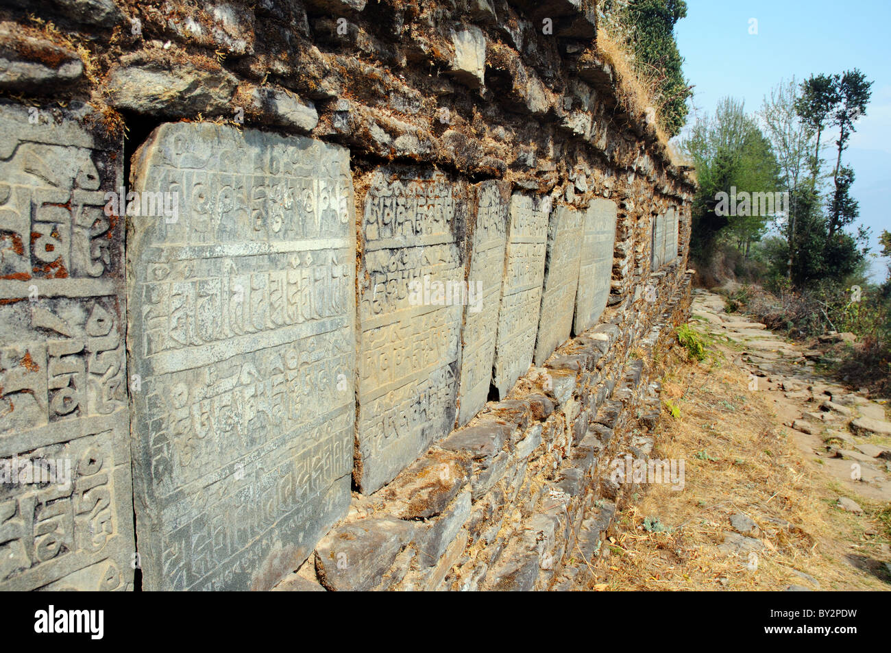 Mani stone nepal hi-res stock photography and images - Alamy