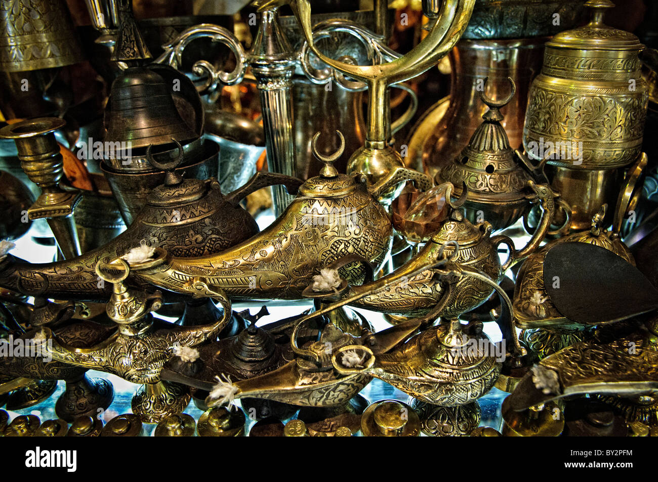Turkish brass lamps hi-res stock photography and images - Alamy