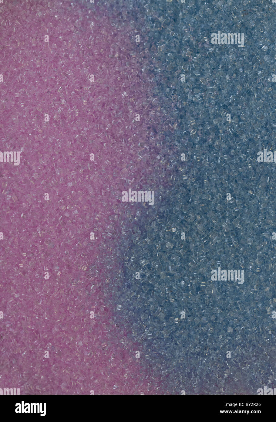 A wave of pink and blue sugar Stock Photo - Alamy