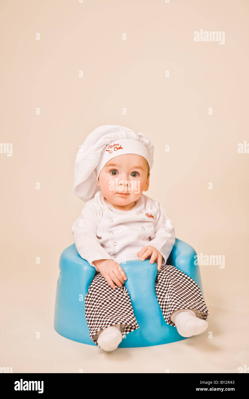 Cute baby in chef pot hi-res stock photography and images - Alamy