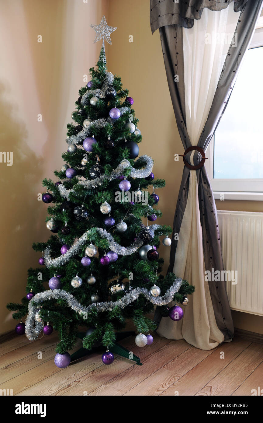 Details of a Christmas Tree Stock Photo - Alamy