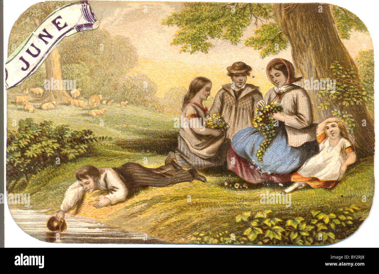 a country picnic to illustrate the month of June Stock Photo - Alamy