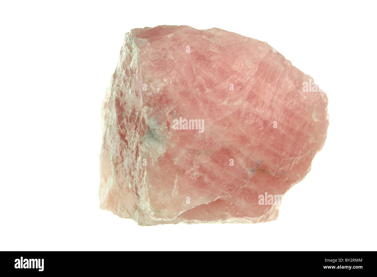 Rose quartz crystal white background hi-res stock photography and ...