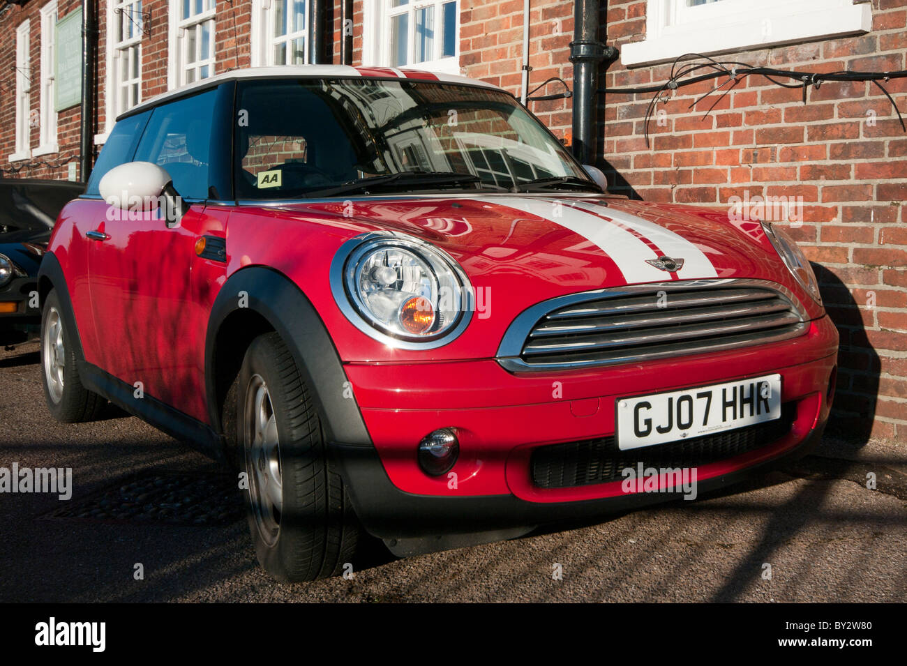 Red Mini Car Stock Photo - Alamy