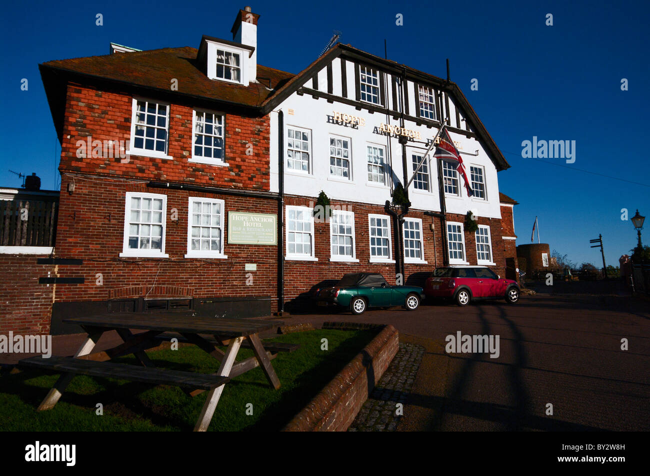 The Hope Anchor Hotel Watch Bell Street Rye East Sussex England Stock ...