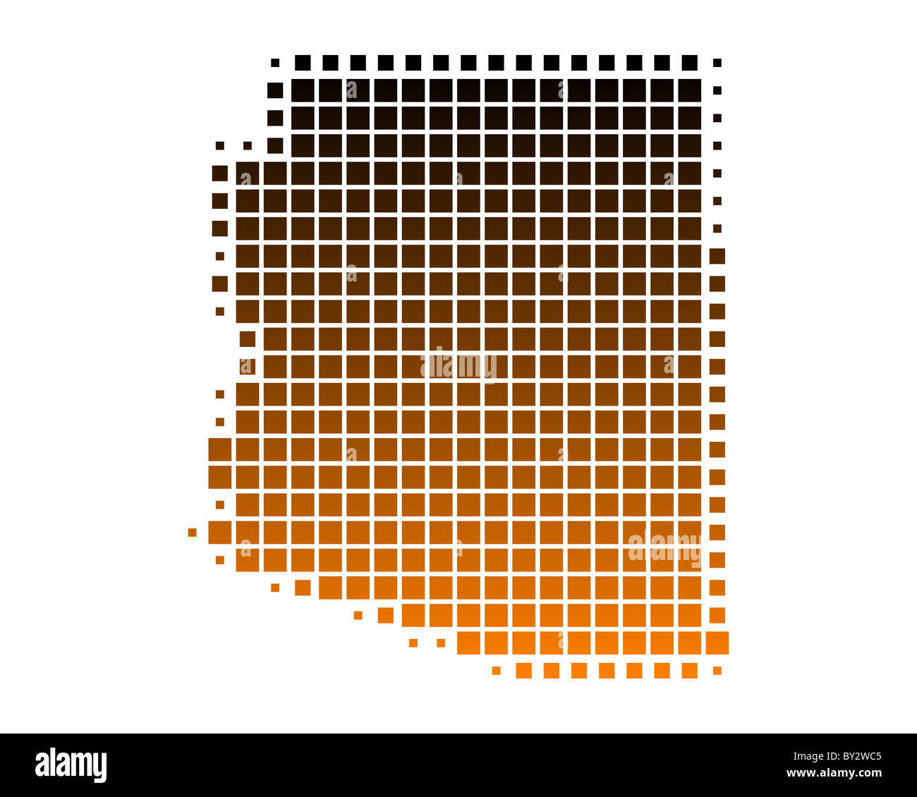 Map of Arizona Stock Photo - Alamy