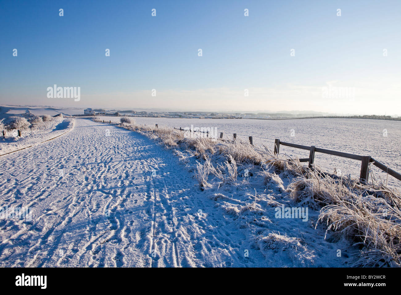 Snow covered scene, winter 2010 Stock Photo - Alamy