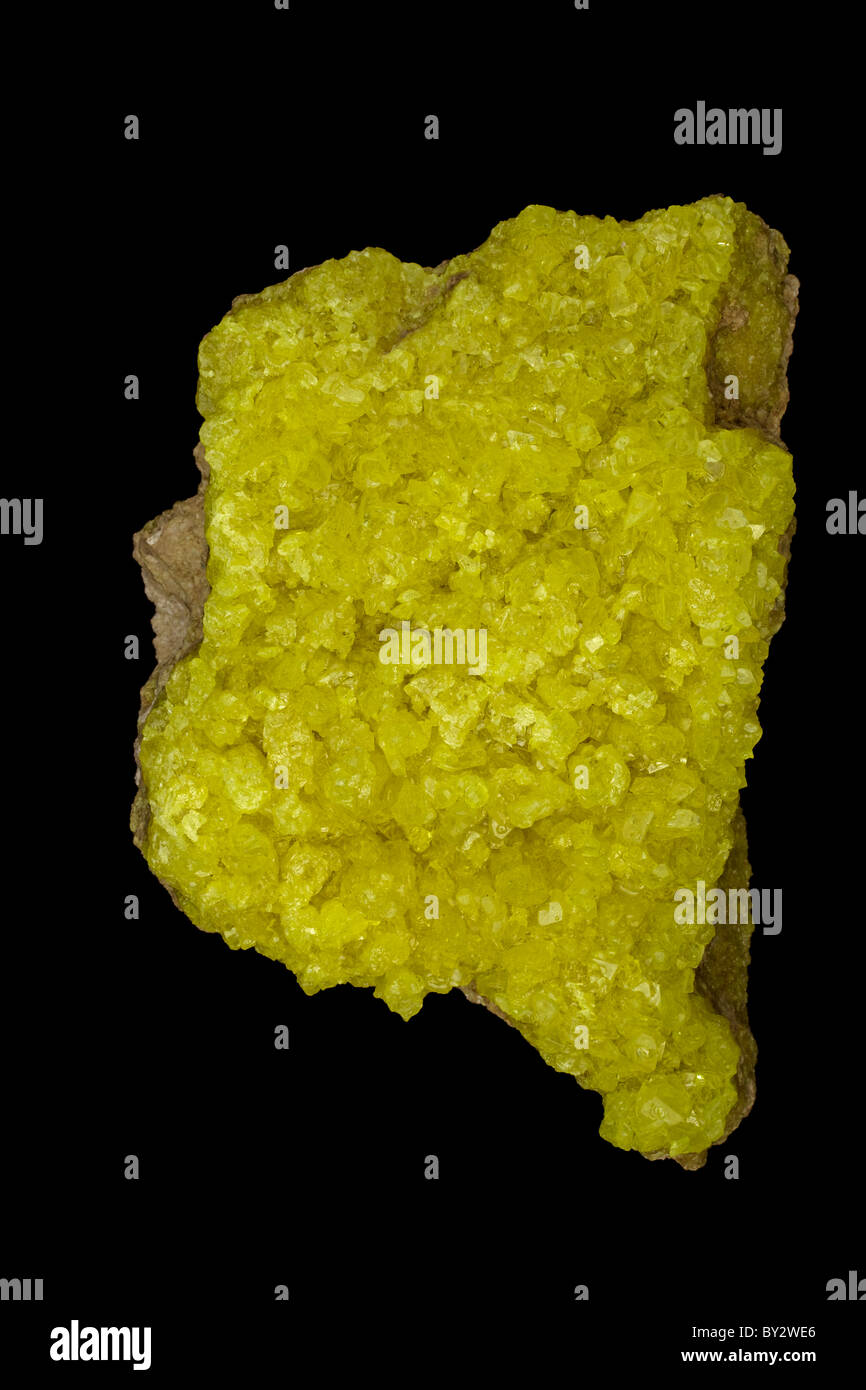 Native Sulphur (S) - Mina El Desierto - Department Potosi - Bolivia ...