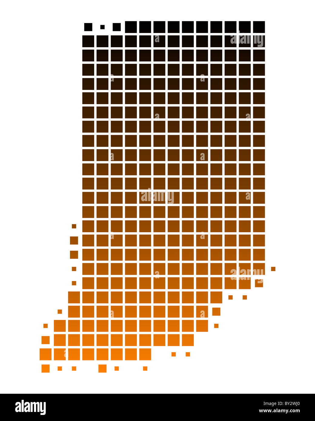Map of Indiana Stock Photo - Alamy