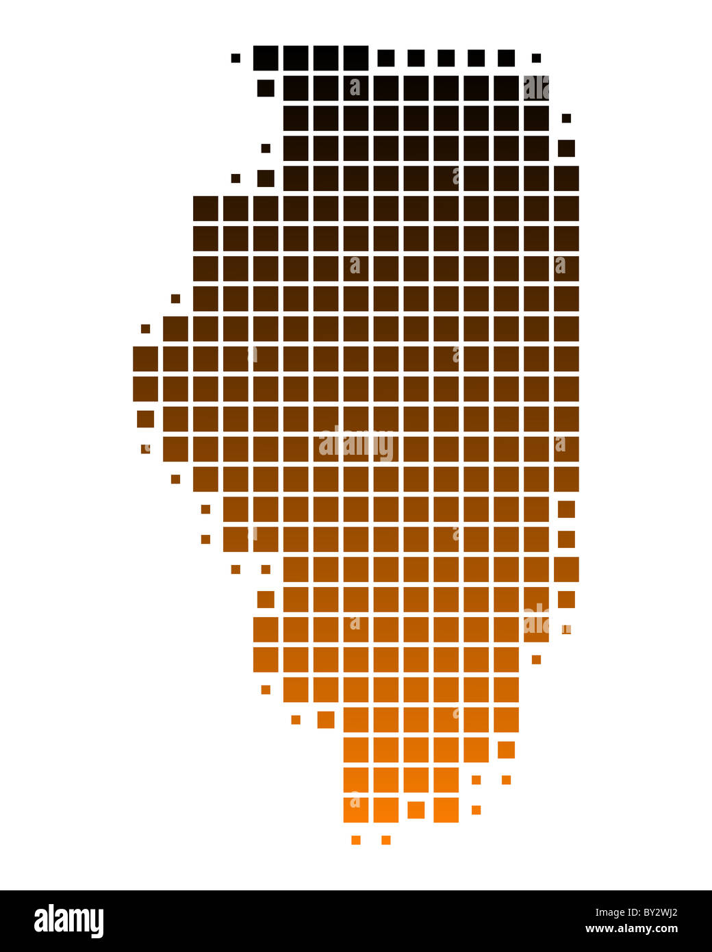 Map of Illinois Stock Photo - Alamy