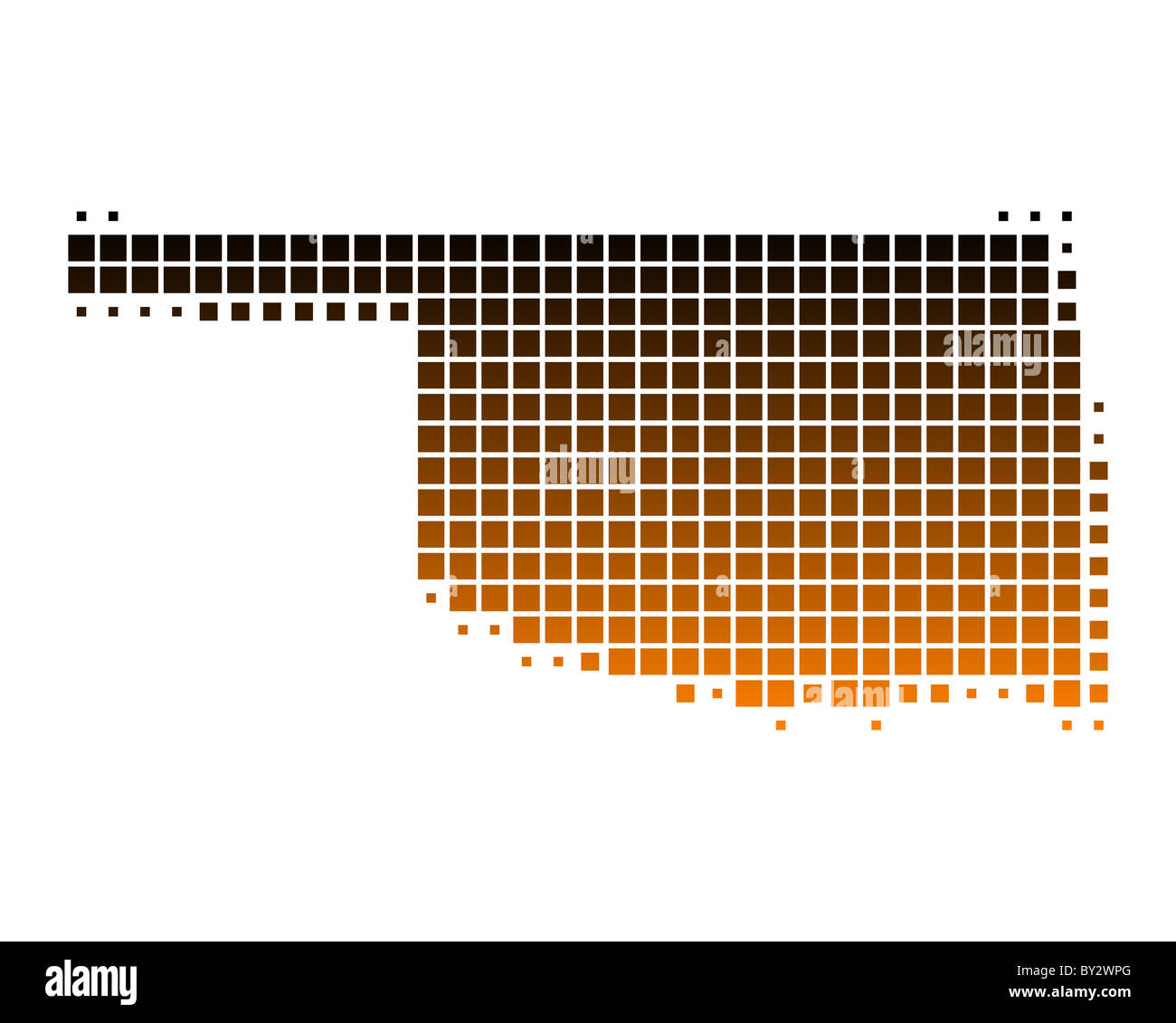 Map of Oklahoma Stock Photo - Alamy