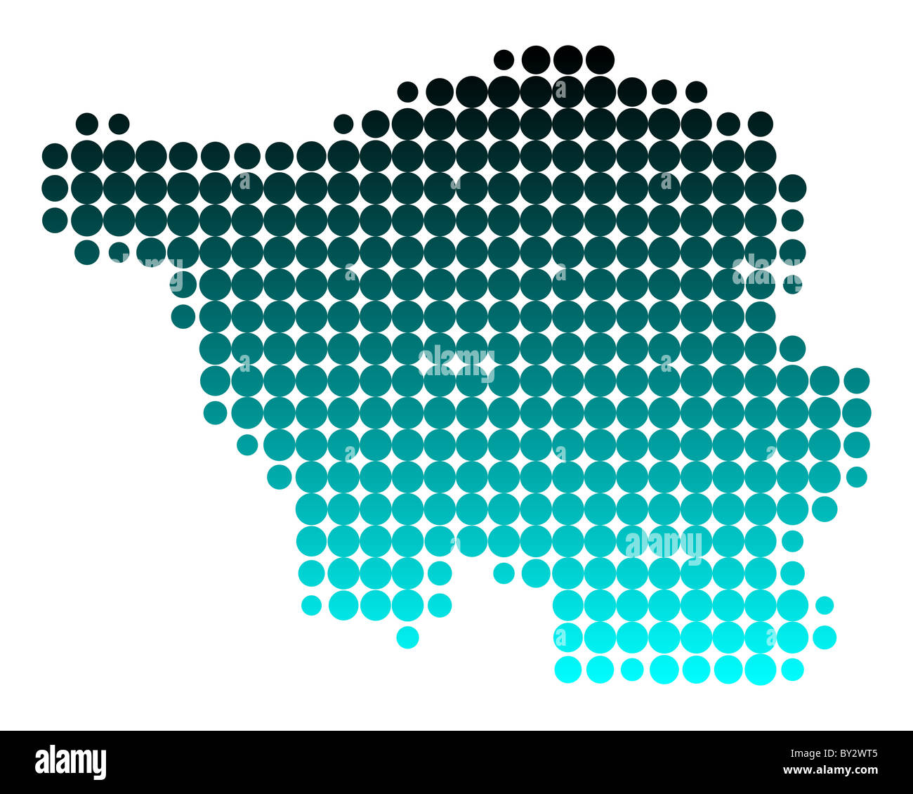 Map of Saarland Stock Photo - Alamy
