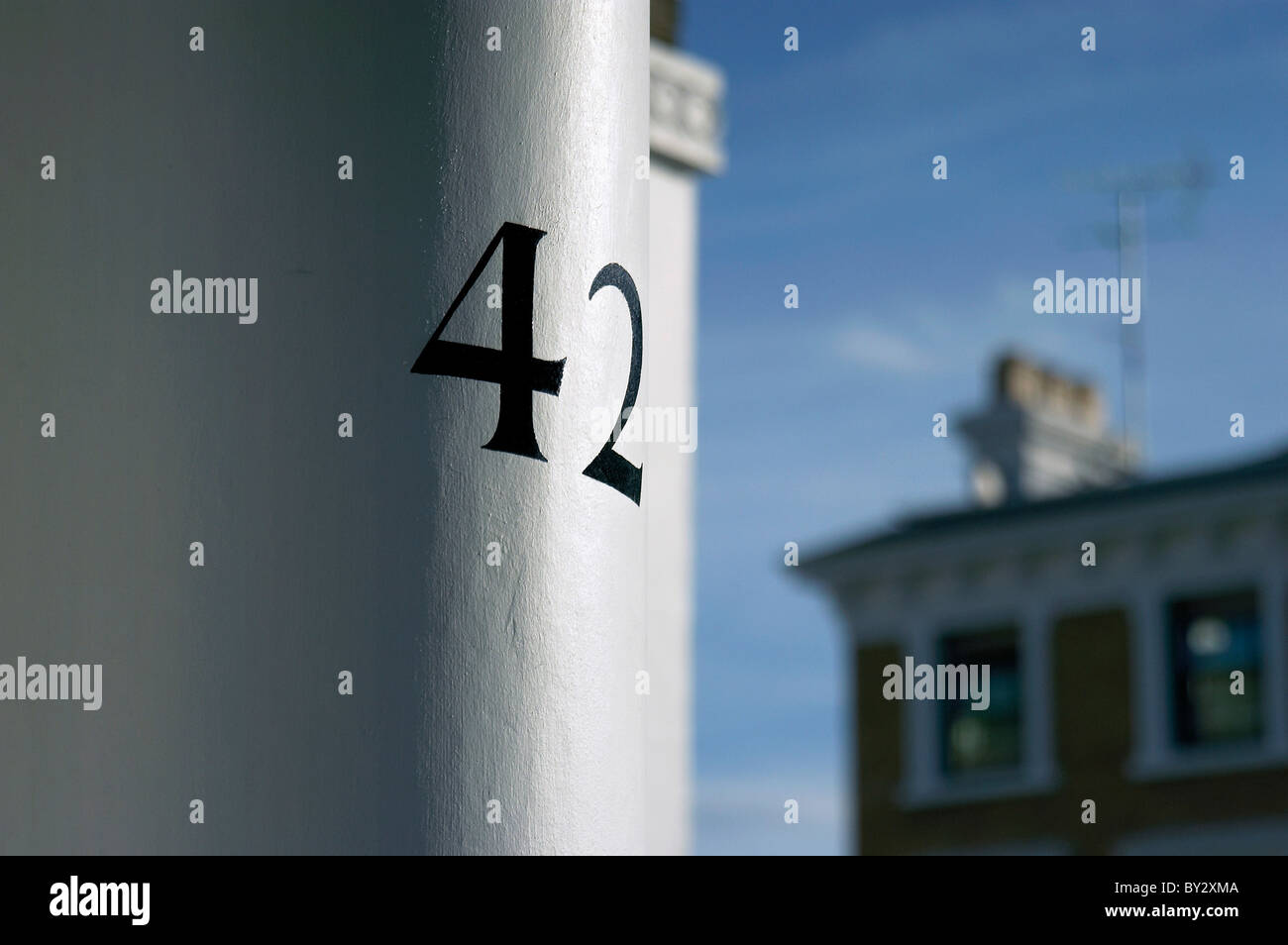 House numbers in a West London street Stock Photo - Alamy