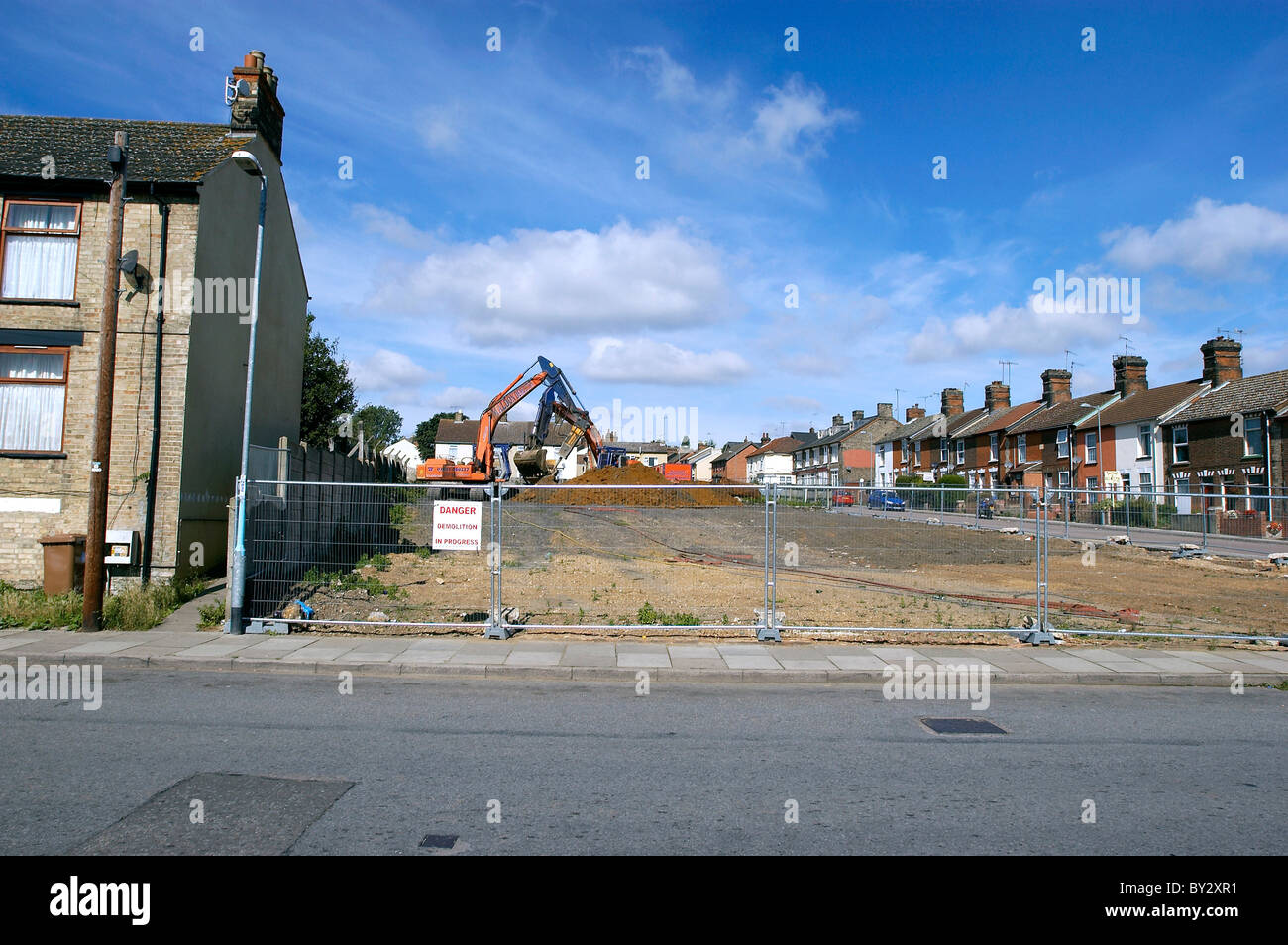 Land plot under development Stock Photo - Alamy