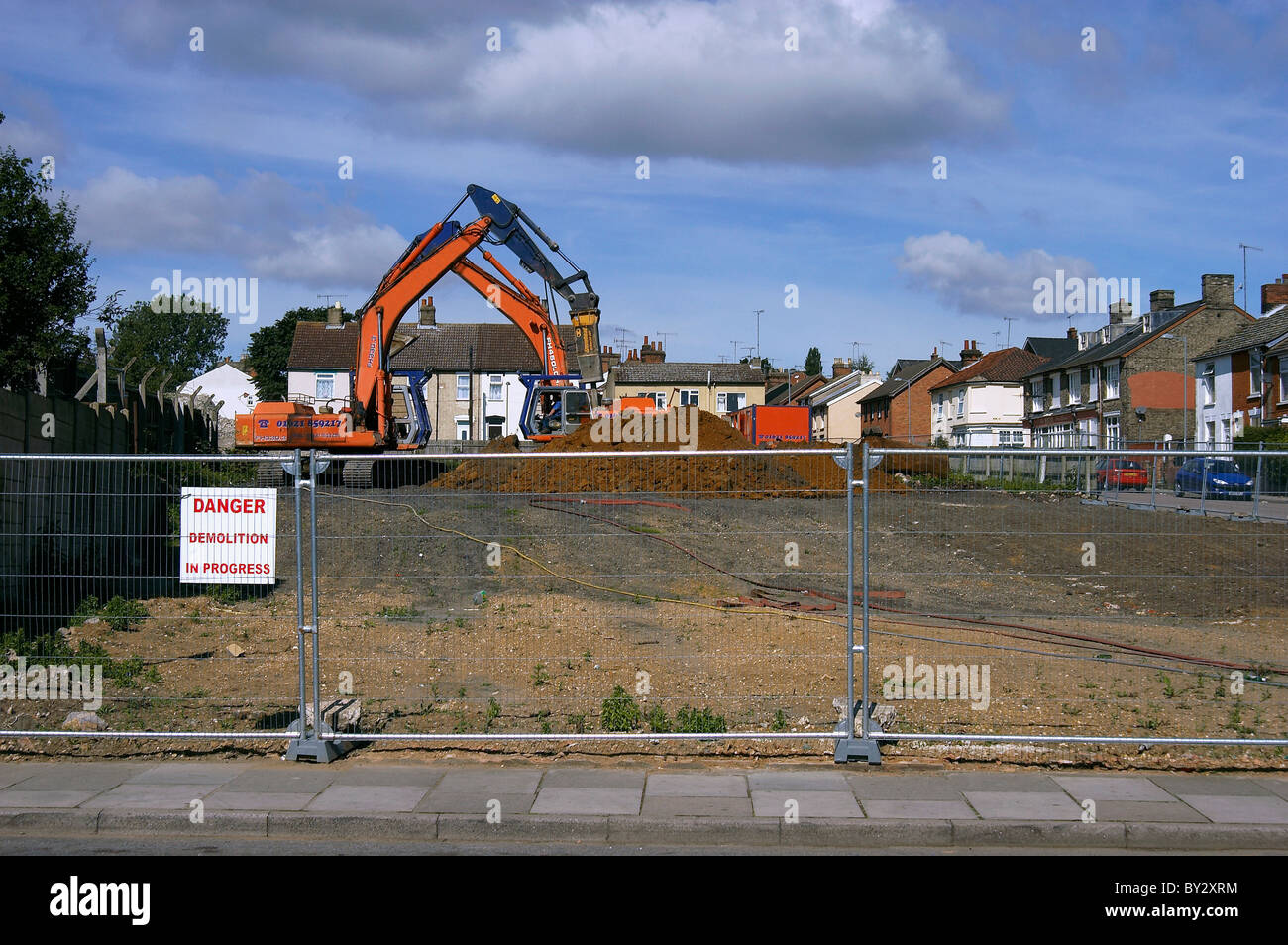 Land plot under development Stock Photo - Alamy