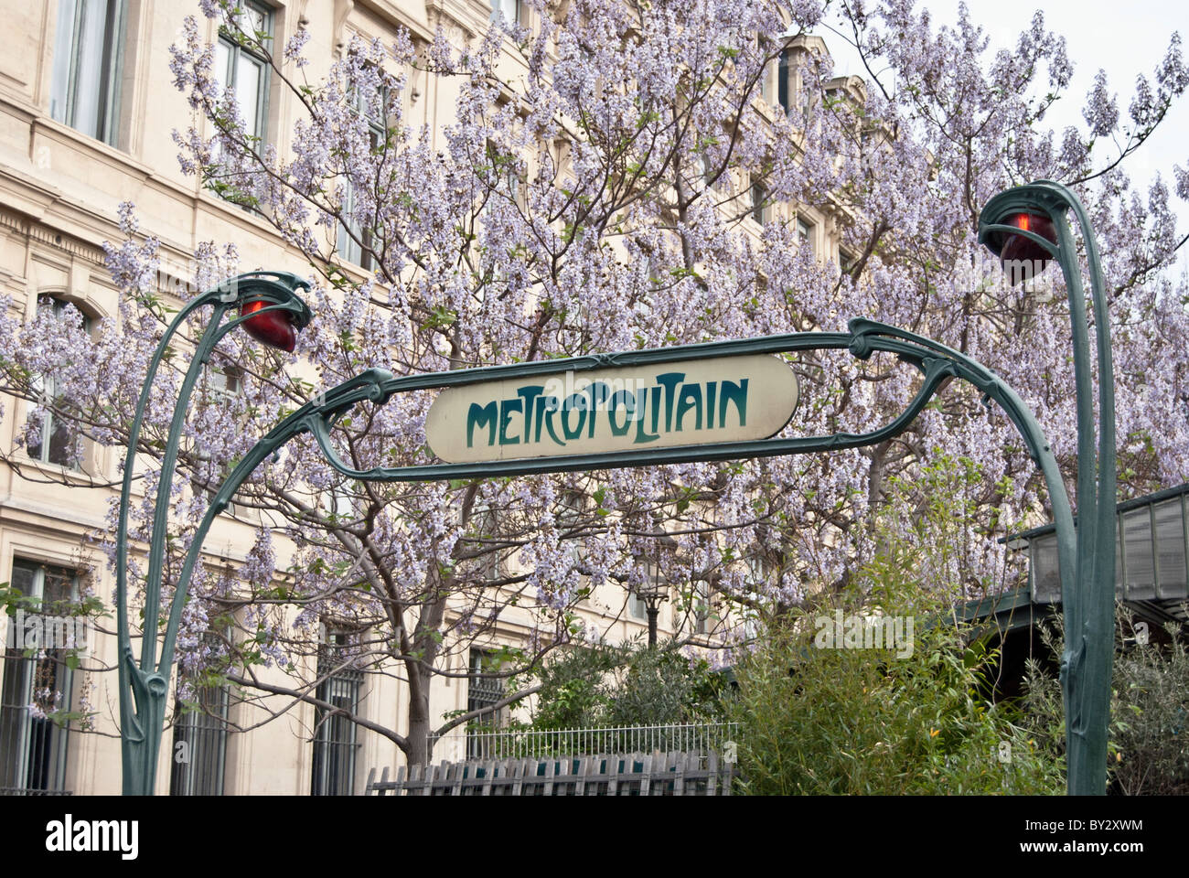 sign of the Paris Metro Stock Photo - Alamy