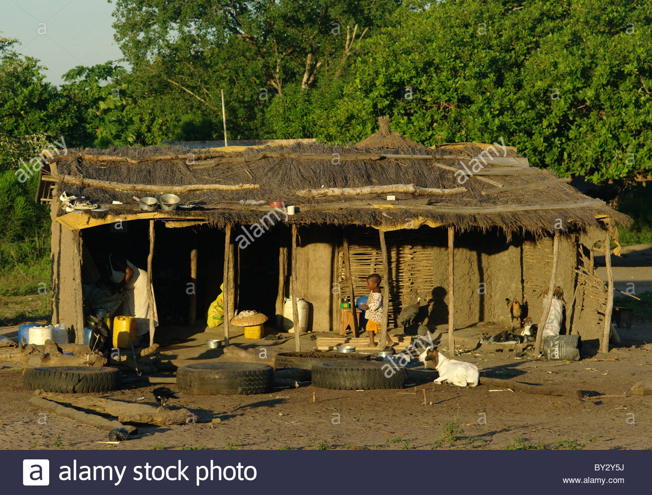 Traditional African home Mozambique Southern Africa - South Africa ...
