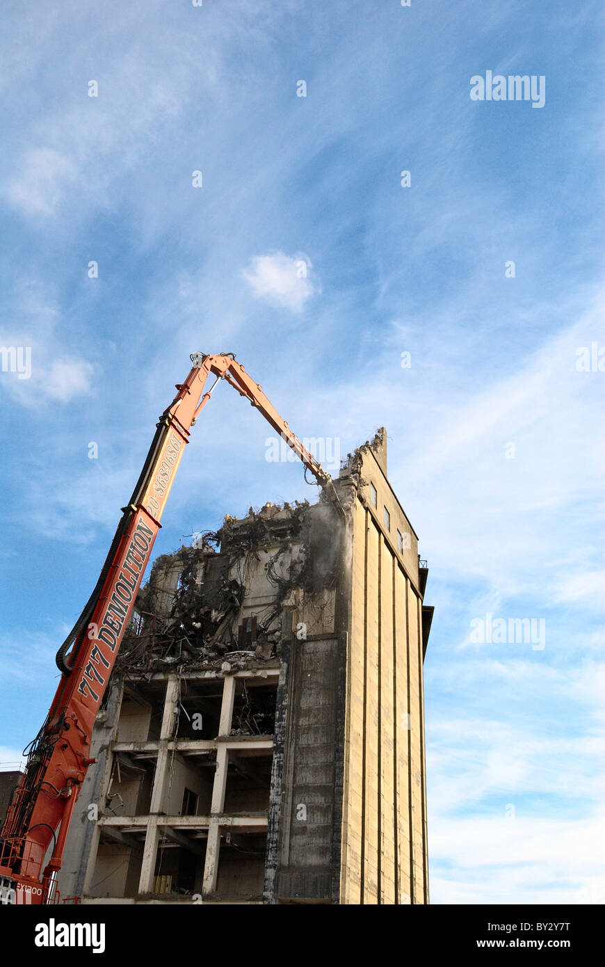 Factory under demolition for a new property development scheme in ...