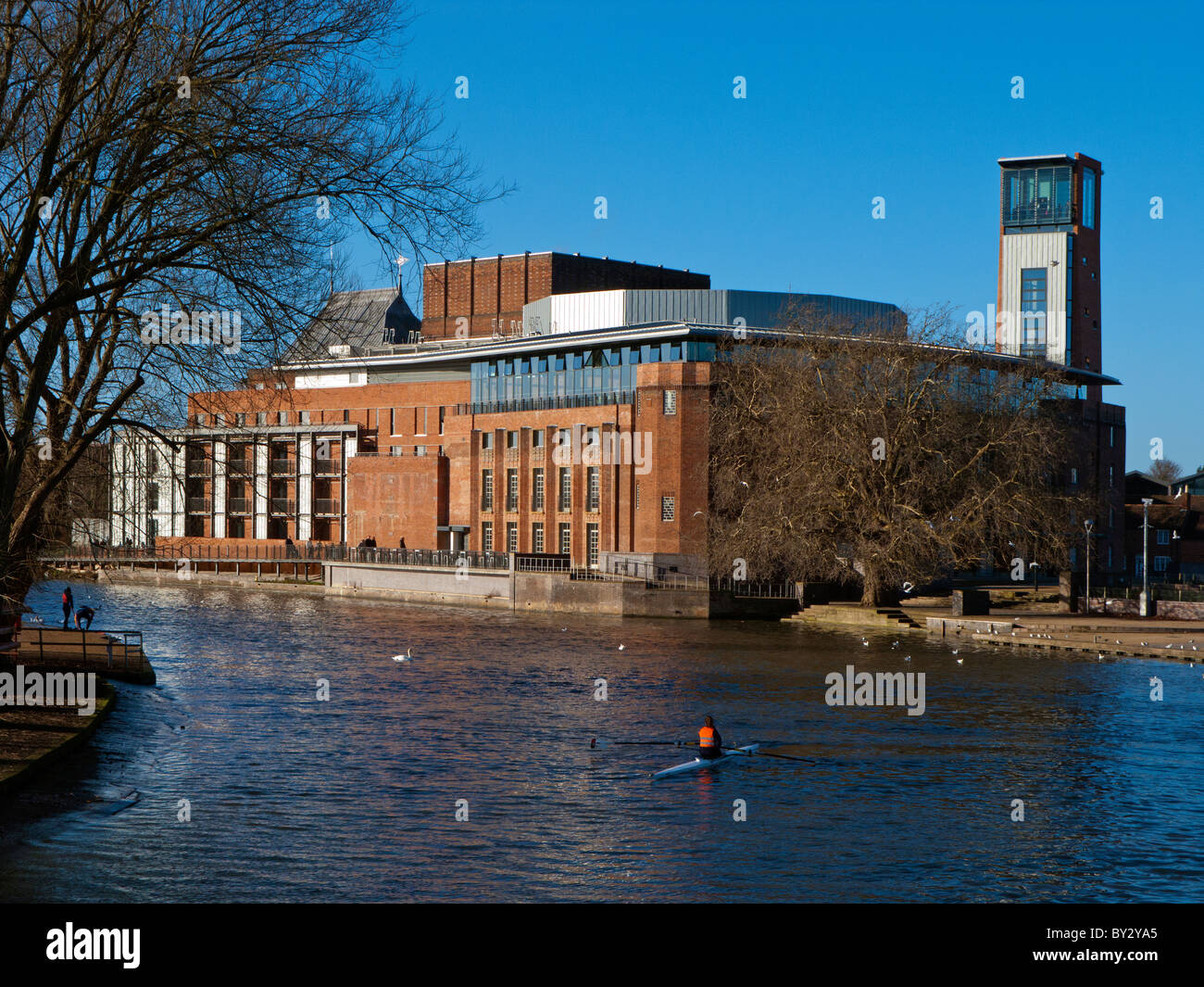 Royal Shakespeare Theatre and Swan Theatre, Stratford upon Avon England ...