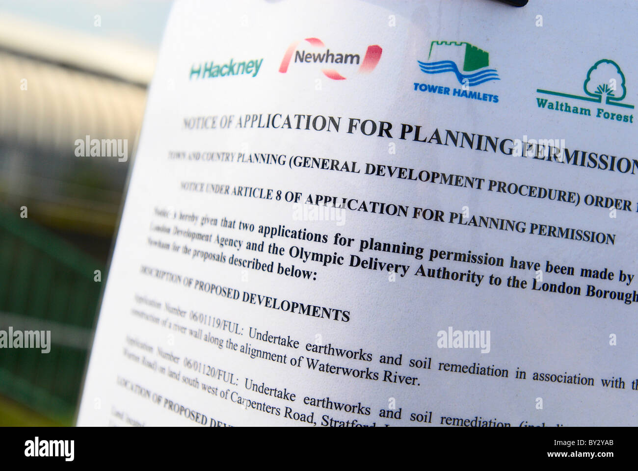 Uk planning permission notice hi-res stock photography and images - Alamy
