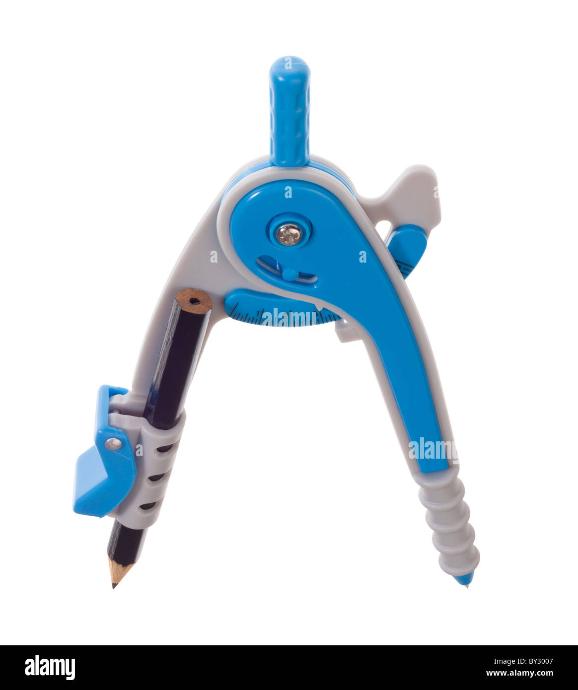 School Pencil Compass Isolated on a white background Stock Photo - Alamy