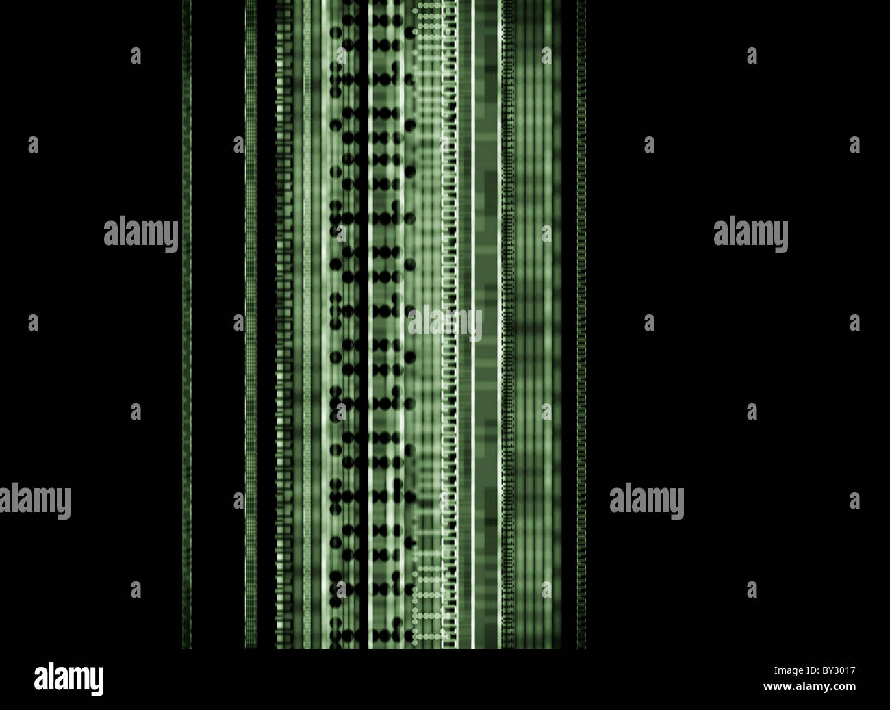 Illustration Showing Binary Data Streams Representing Networking Internet And Data Usage Stock