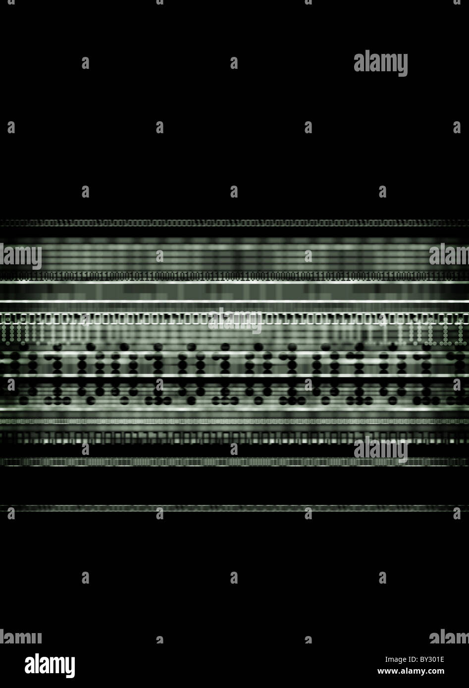 Illustration Showing Binary Data Streams Representing Networking Internet And Data Usage Stock
