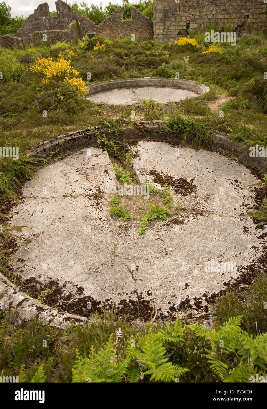 Old ruined mine workings, Cornwall Stock Photo - Alamy