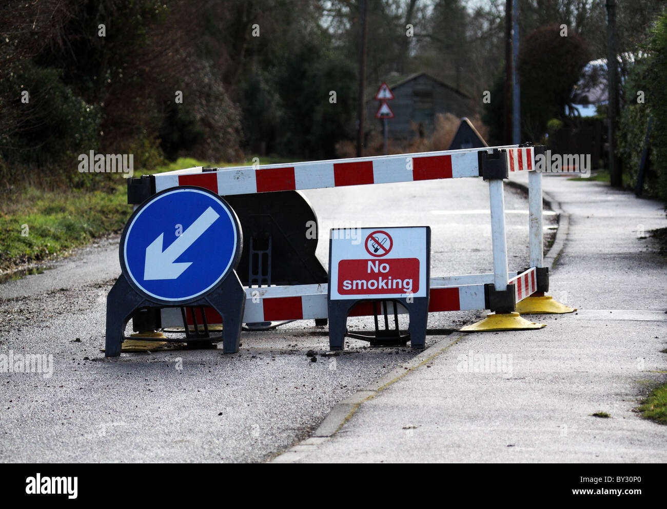 Road works hi-res stock photography and images - Alamy