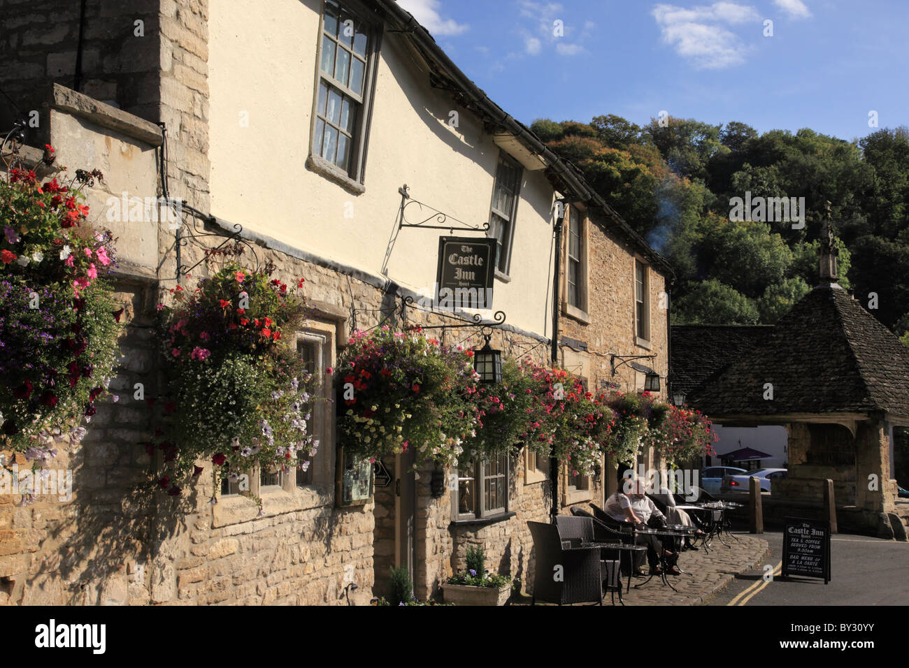 The Castle Inn, Castle Combe, Cotswolds, England, UK Stock Photo - Alamy