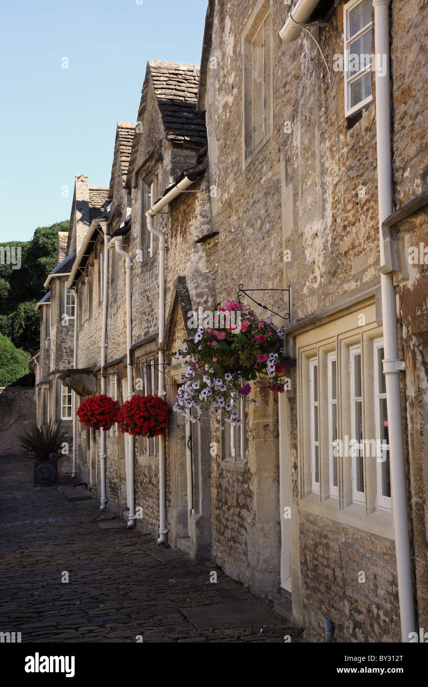 Old Weavers Cottages in the village of Corsham, Wiltshire, England, UK ...