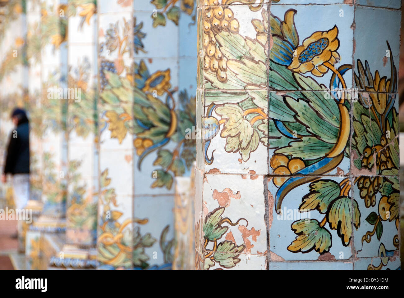 The Famous Cloister of the Clarisses, Santa Chiara, Naples with ...