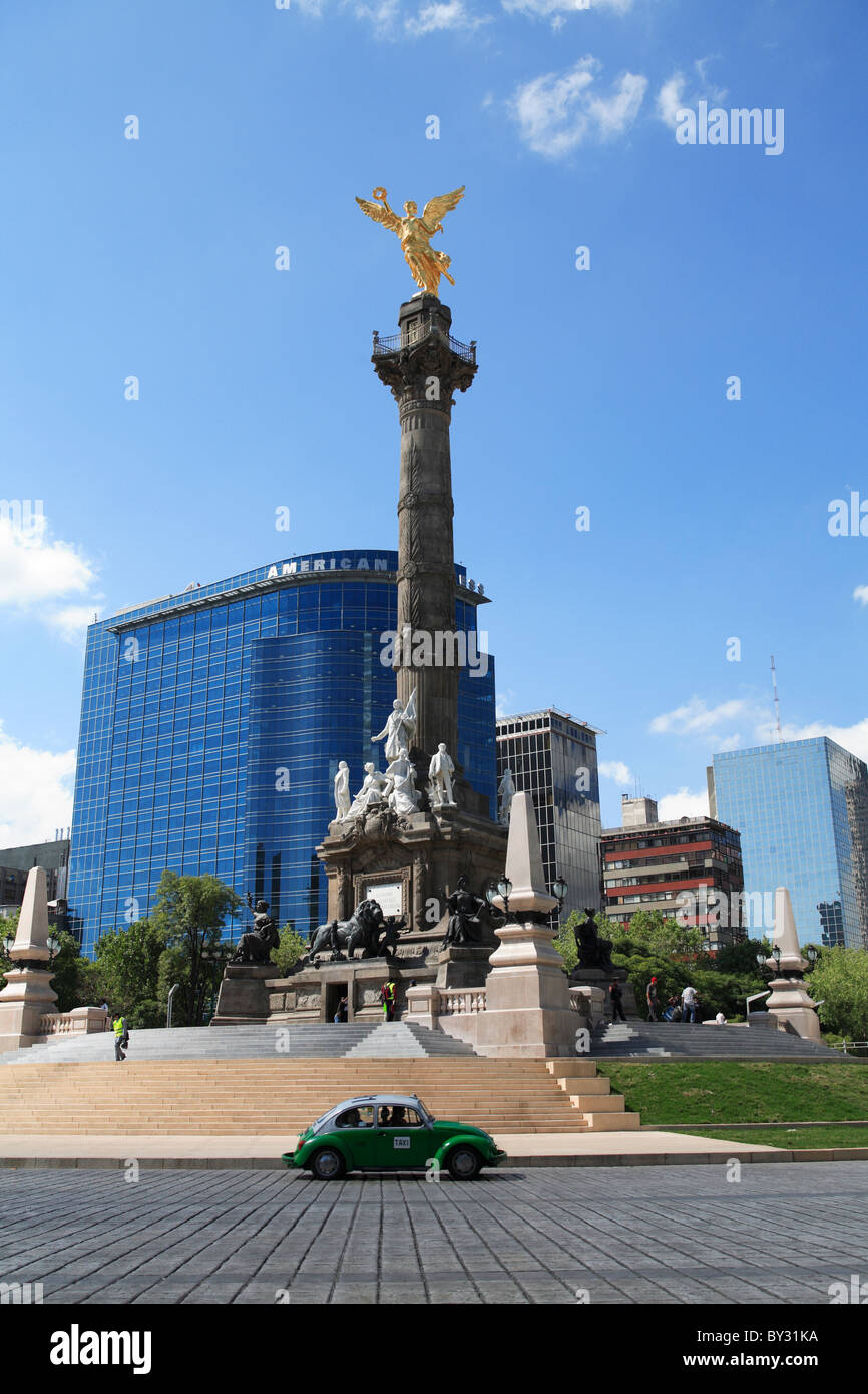 Angel Statue Independence Monument Paseo de la Reforma Mexico City ...